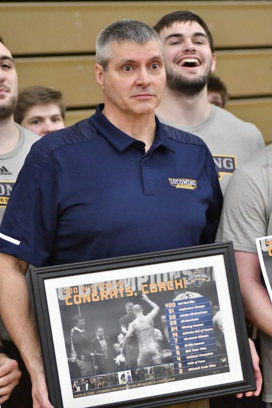 Lycoming’s Crebs earns induction into Pa. Chapter of National Wrestling ...